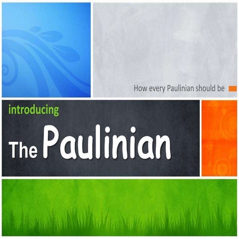 The Character of a Paulinian | PPTX