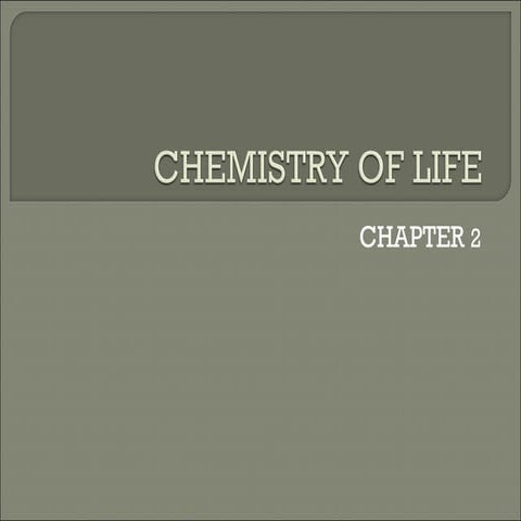 The Chemistry of Life | PPT