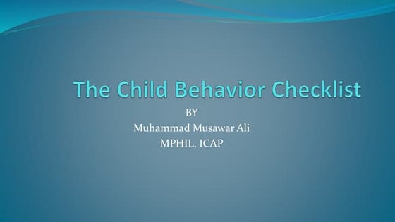 Cbcl 6 18 quick guide | PDF | Mental Health | Diseases and Conditions