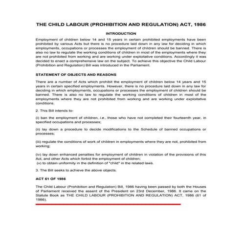 The child labour | PDF