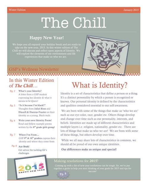 The Chill: Wellness Newsletter for Students | PDF