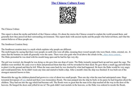 The Chinese Culture | PPT
