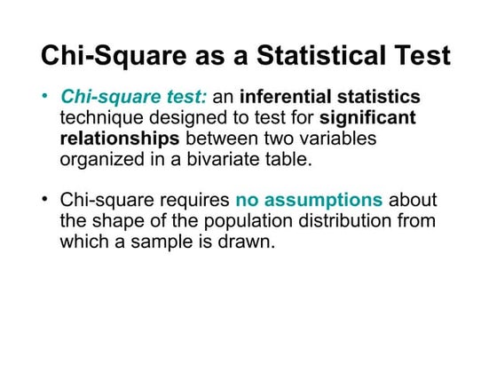 Chi -square test | PPTX | Physics | Science