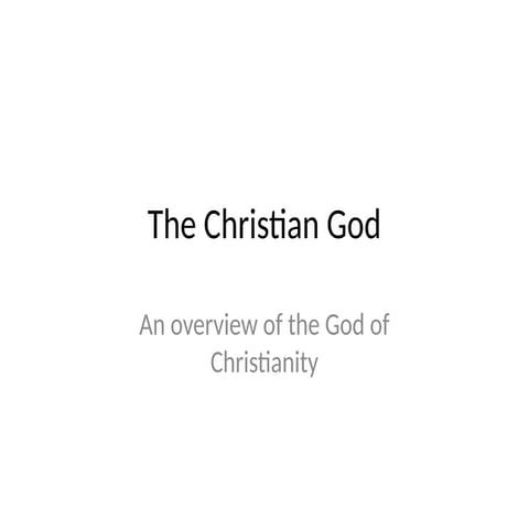 The_Christianvvzbabbshbzhzhhhhhzh_God.pptx