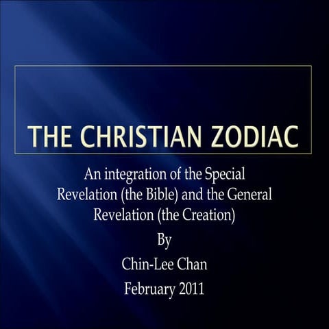 The Christian Zodiac | PPT | Christianity | Religion & Spirituality