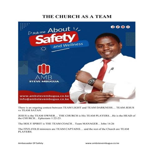 THE CHURCH AS A TEAM BUILDING THE BODY OF CHRIST | PDF