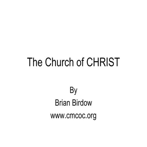 The churches of Christ | PPT