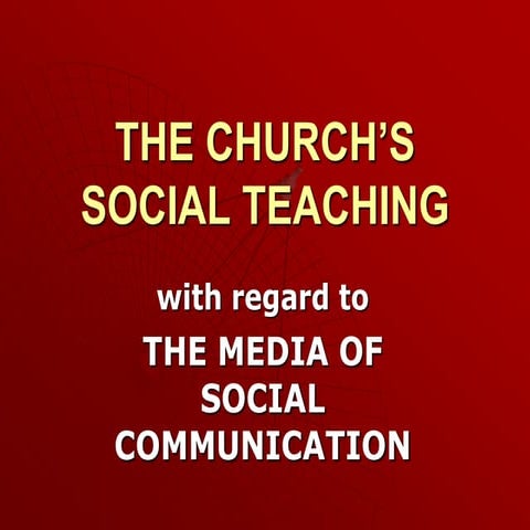 Communio-et-Progressio - Catholic Church Document on communication | PPTX