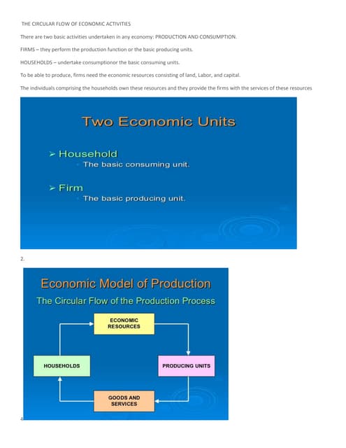 Circular flow of Income -Two sector model | PPTX