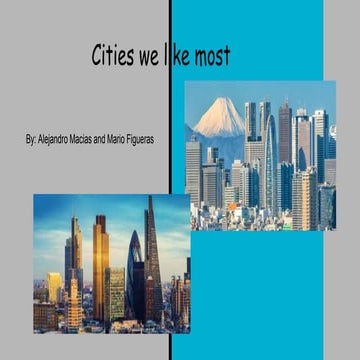 The cities we like most.pptx