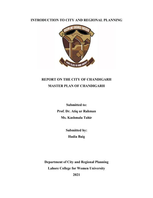 Chandigarh city planning by Le Corbusier | PDF