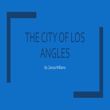 The city of los angles | PPT