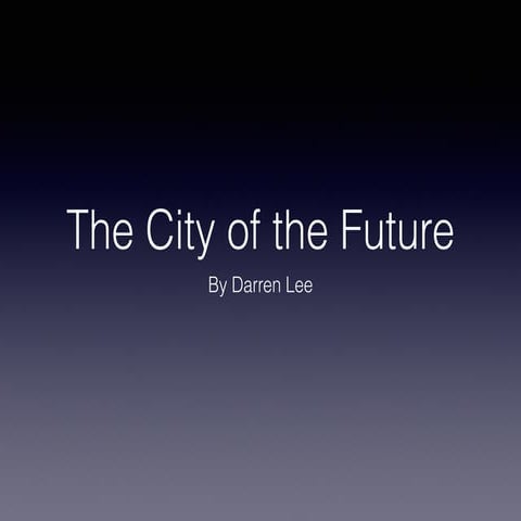 The city of the future | PDF