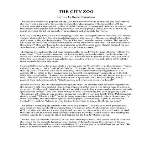 The city zoo | PDF