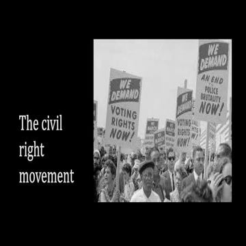 The civil right movement | PPTX
