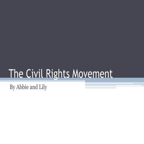 The civil rights movement | PPT