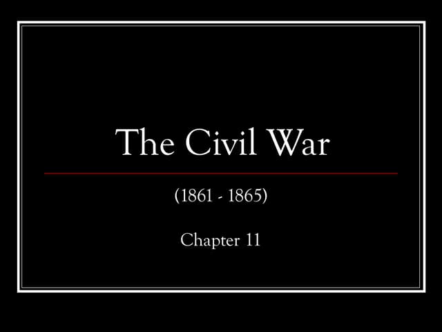 American civil war | PPT