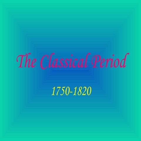 Classical Period | PPT
