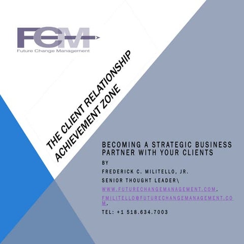 The Client Relationship Achievement Zone | PDF