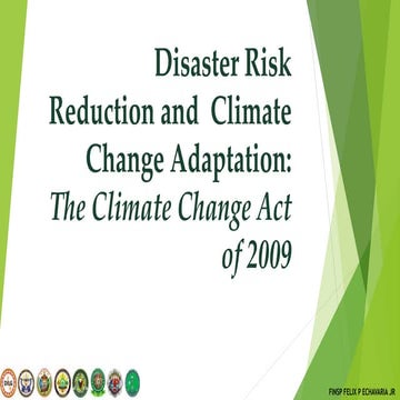 Ra 9729 Climate Change Act of 2009 | PPT