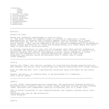 The Cloud - Information | PDF