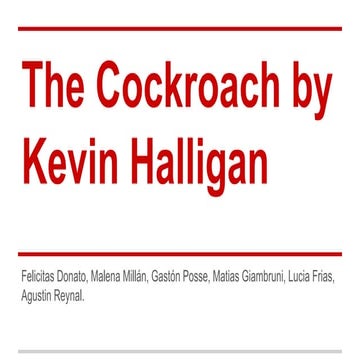 The cockroach presentation | PDF