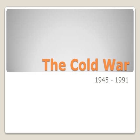 The Cold War: Origins | PPTX