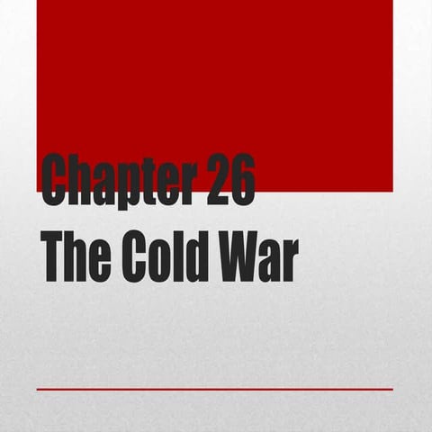 The cold war | PPTX