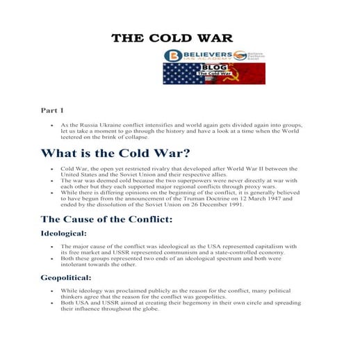 THE COLD WAR | PDF