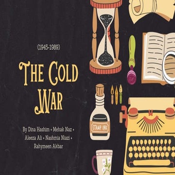 THE COLD WAR - USA X USSR ( The Soviet Union ) | PPTX