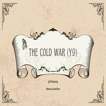 Cold War Presentation High School Powerpoint | PPTX