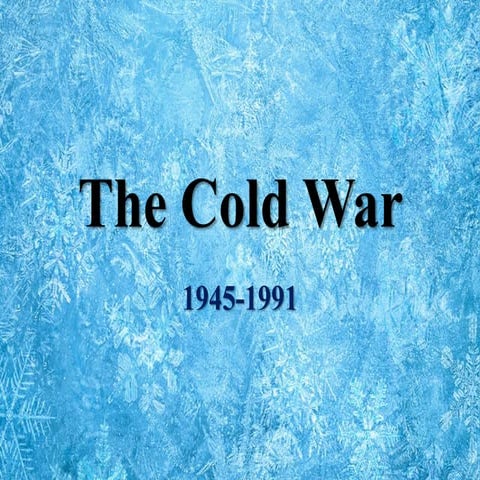 Chapter 26 The Cold War | PPT