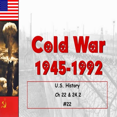 The cold war for u.s. history | PPT
