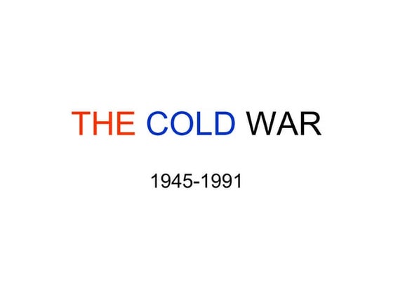 Cold War Timeline SArmstrong | PPTX