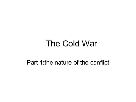 1950s + Cold War Fact Sheet | PDF