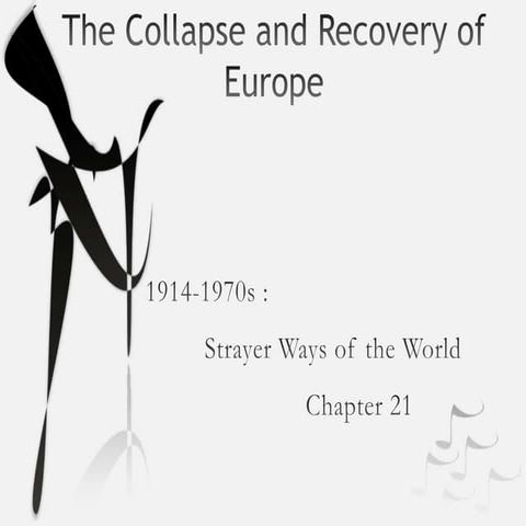 WWI: The collapse and recovery of europe | PPT