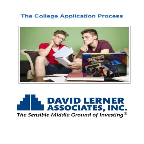 The College Application Process | PDF