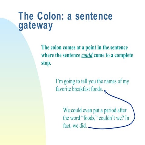 The colon | PPT