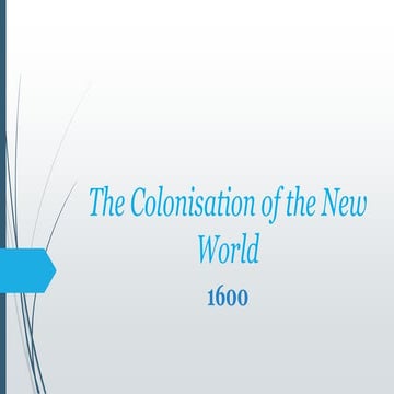 The colonisation of the new world | PPTX | Genealogy and Ancestry ...
