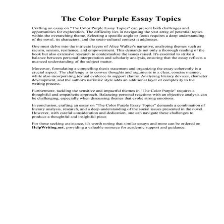 The Color Purple Essay Topics.pdf