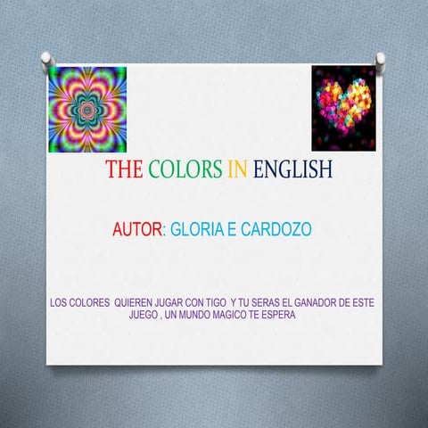 The colors in englihs diapositivas [autoguardado] [autoguardado] | PPT