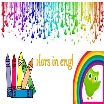 The colors in english | PPTX