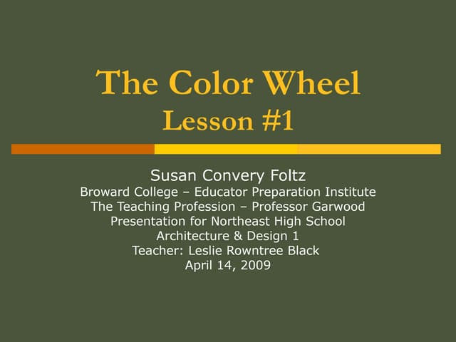 The Color Wheel | PPT