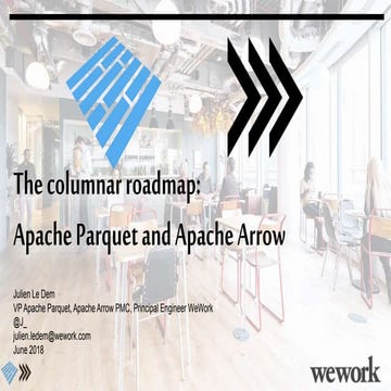 The Columnar Roadmap Apache Parquet And Apache Arrow Pptx Databases Computer Software And