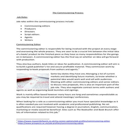 The commissioning process | PDF