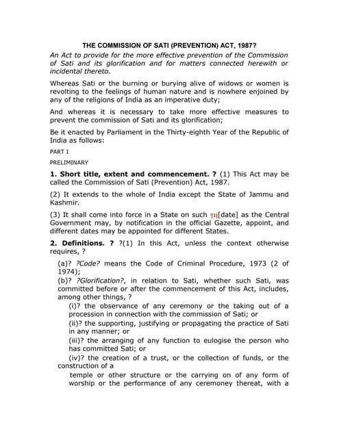 Origin and History of Sati | Indian Sati Regulation Act 1829 | Sati ...