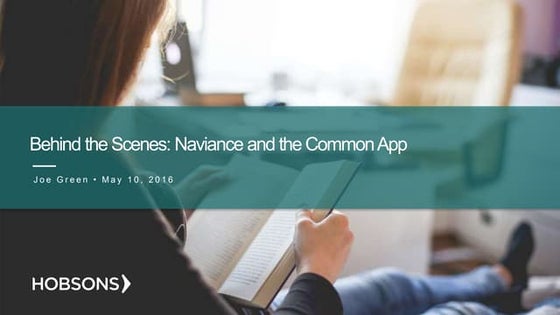 Introduction to Naviance for Higher Education | PPT