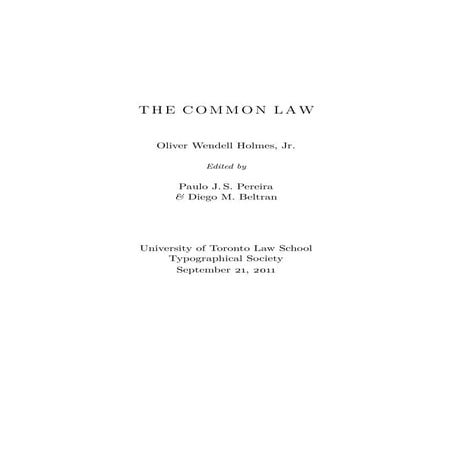 The common law | PDF
