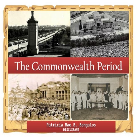 THE COMMONWEALTH PERIOD UNDER THE PHILIPPINE CONSTITUTION | PPTX