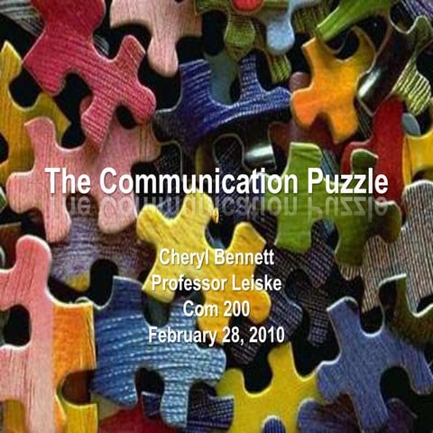 The communication puzzle animated2 | PPSX